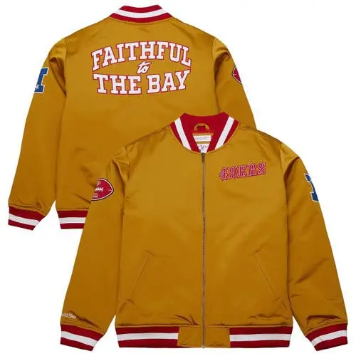 Mitchell & Ness San Francisco 49ers Heavyweight Full-zip Satin Jacket