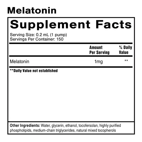 QUICKSILVER SCIENTIFIC Melatonin 1mg 1 Ounce
