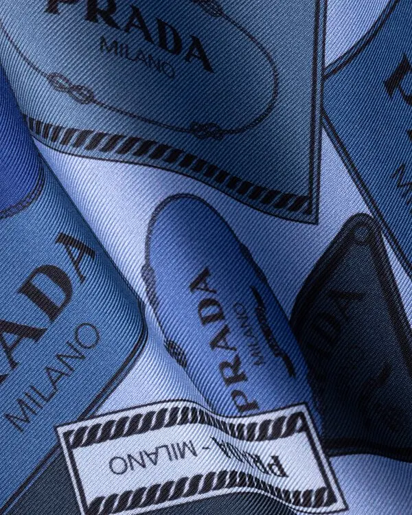 Prada Printed Twill Scarf 55