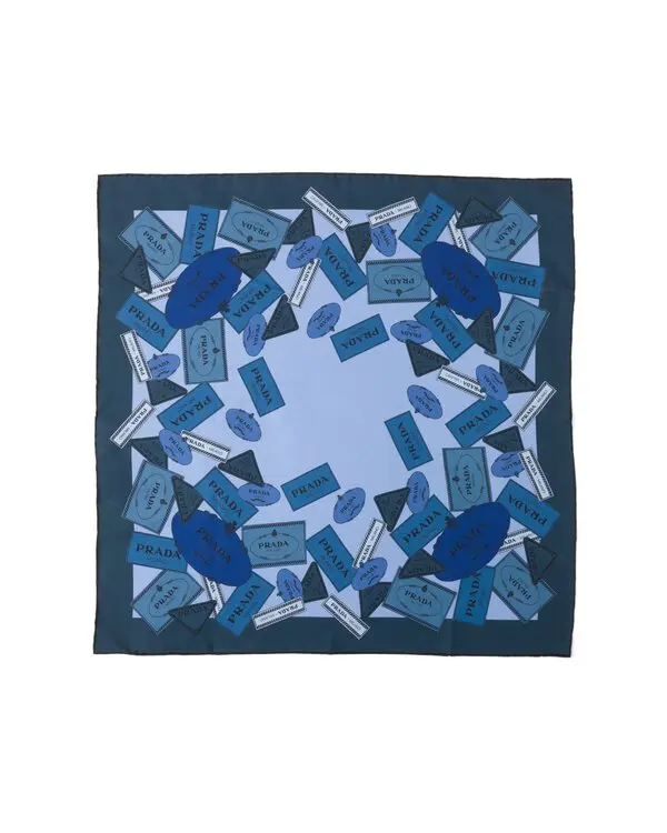 Prada Printed Twill Scarf 55
