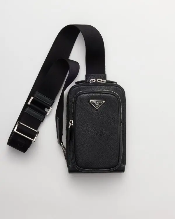 Prada Leather Smartphone Case - Black