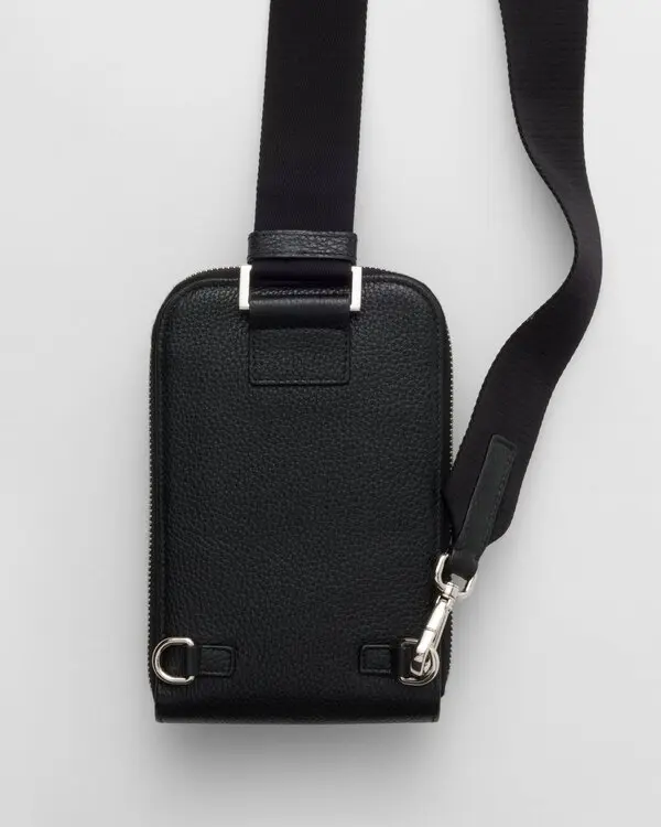 Prada Leather Smartphone Case - Black