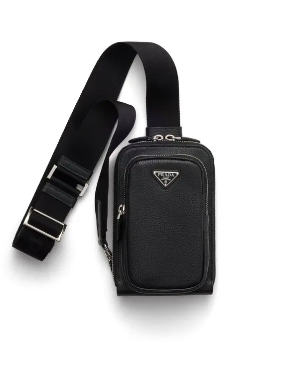 Prada Leather Smartphone Case - Black