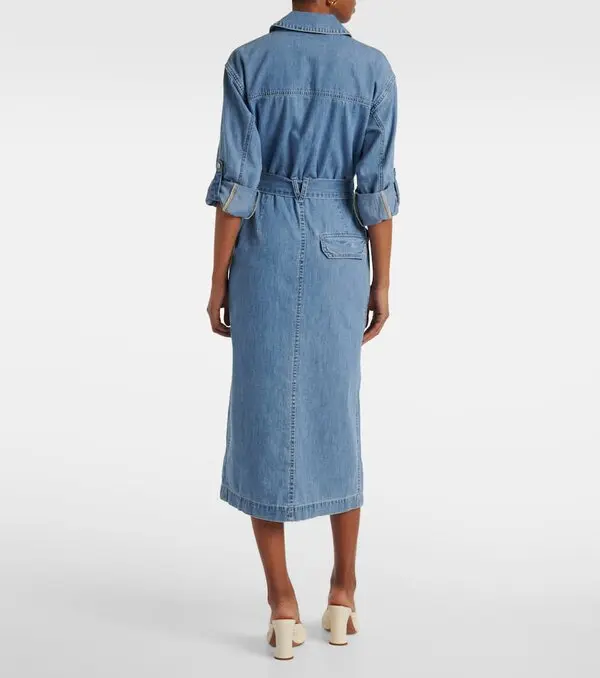 Veronica Beard Evelyn Denim Shirt Dress