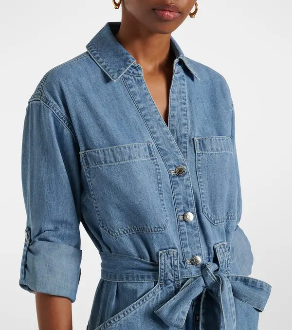 Veronica Beard Evelyn Denim Shirt Dress