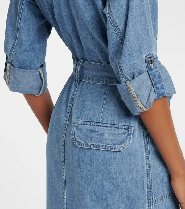 Veronica Beard Evelyn Denim Shirt Dress