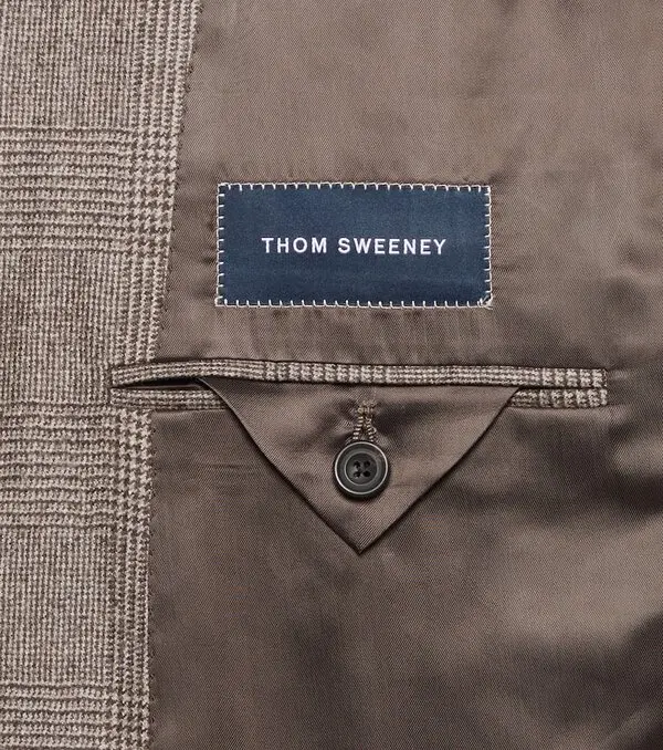 Thom Sweeney Prince Of Wales Check Wool Suit