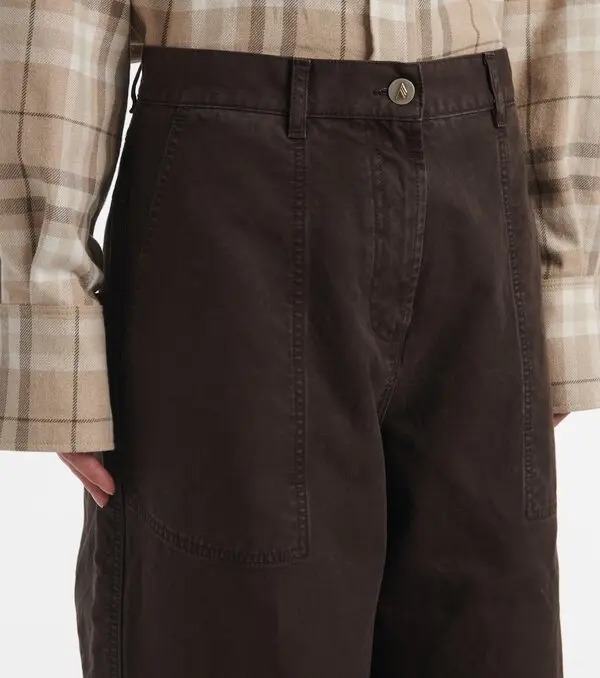 Attico High-rise Wide-leg Jeans In James - Brown