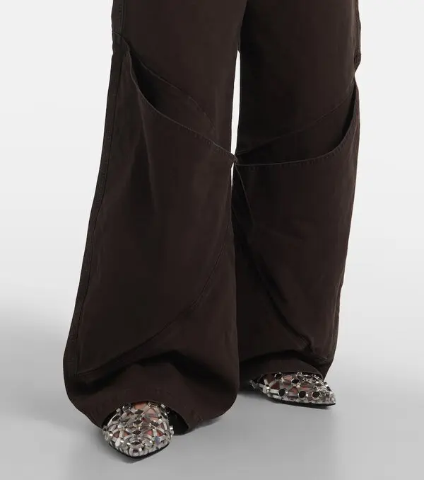 Attico High-rise Wide-leg Jeans In James - Brown