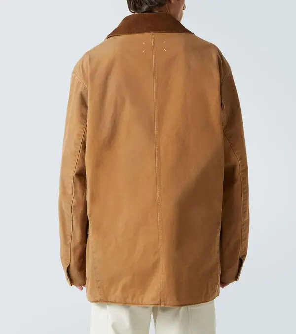 MAISON MARGIELA Corduroy-trimmed Cotton Jacket