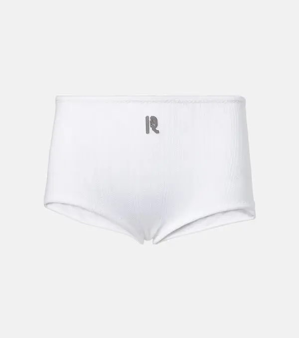 Rabanne High-rise Cotton Briefs - White