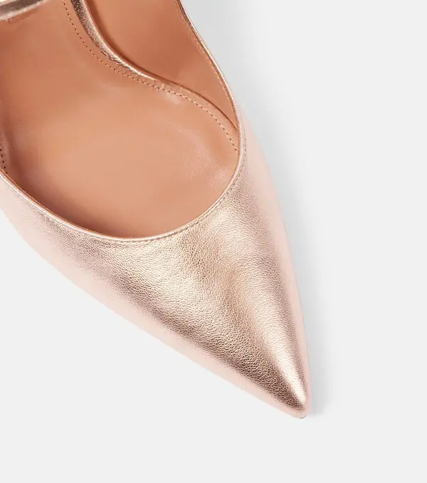 AQUAZZURA Bellezza 85 Leather Mules