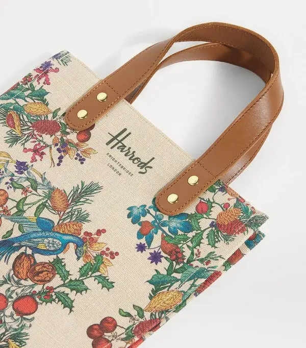 Harrods The Great Feast Jacquard Shopper Bag