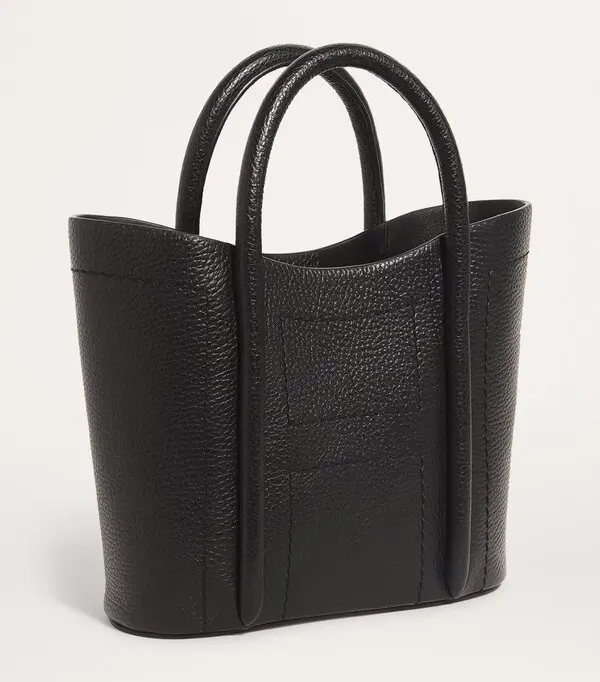 Harrods Leather Tote Bag - Black