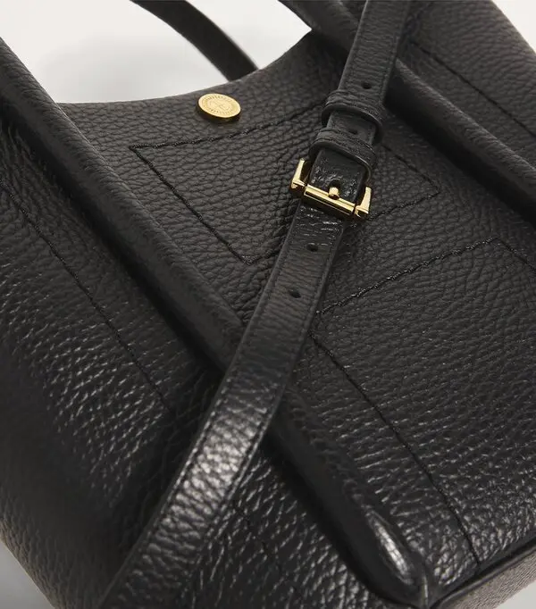 Harrods Leather Tote Bag - Black