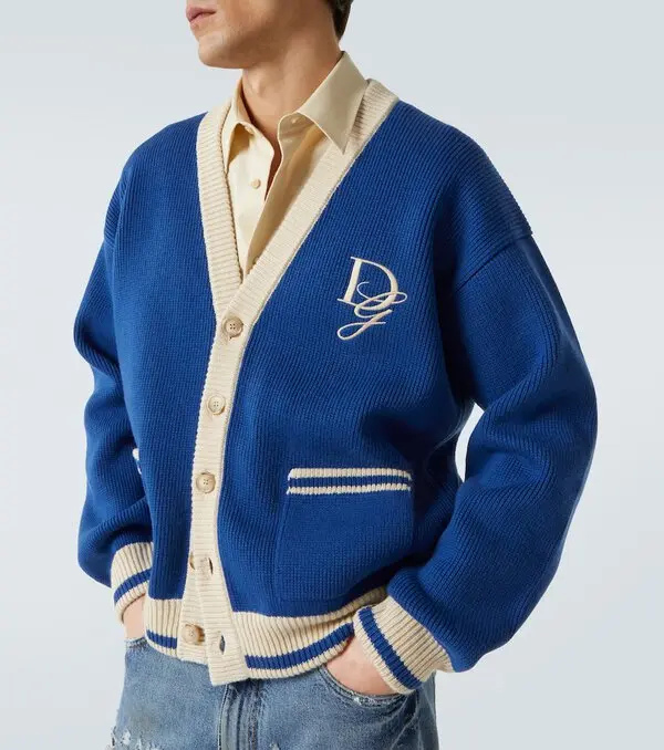 Dolce & Gabbana Embroidered Virgin Wool Cardigan
