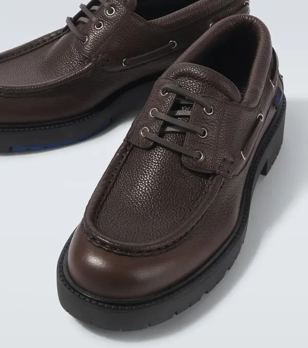Burberry Leather Boat Shoes