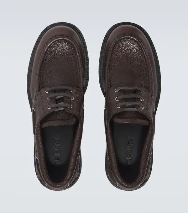 Burberry Leather Boat Shoes