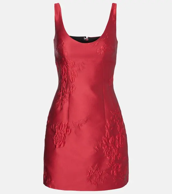 EMILIA WICKSTEAD Einna Jacquard Minidress - Red