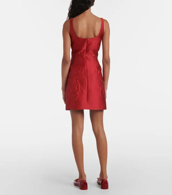 EMILIA WICKSTEAD Einna Jacquard Minidress - Red