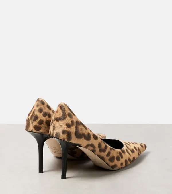 JIMMY CHOO Love 85 Leopard-print Calf Hair Pumps - Multicoloured