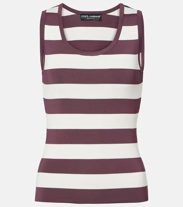 Dolce & Gabbana Striped Tank Top - Multicoloured