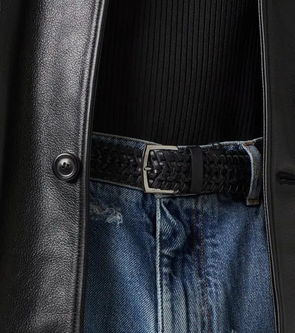 Dolce & Gabbana Braided Leather Belt