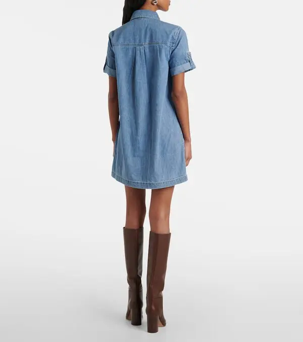 Veronica Beard Warren Denim Shirt Dress