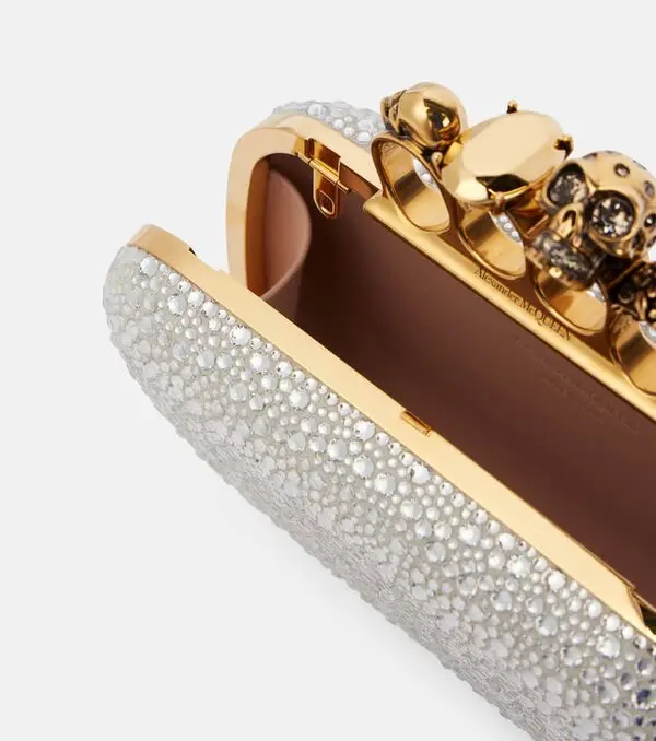 Alexander McQueen Knuckle Embellished Clutch