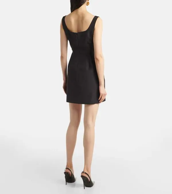 Carolina Herrera Embellished Silk Mini Dress