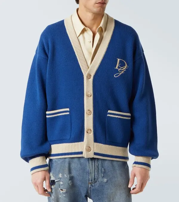 Dolce & Gabbana Embroidered Virgin Wool Cardigan