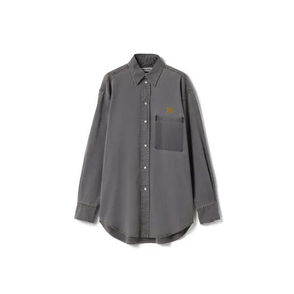 Miu Miu Chambray Shirt - Grey