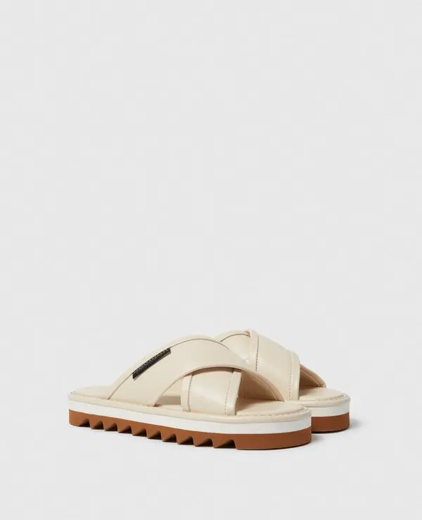 Stella McCartney Sneak-elyse Twisted Sandals - Cream