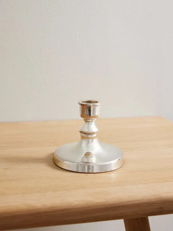 SOHO HOME Stiden -plated Stainless Steel Candleholder - Silver