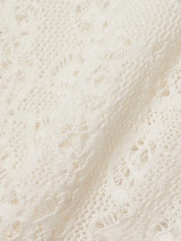 Gabriela Hearst Pontus Crocheted Wool And Silk-blend Tank