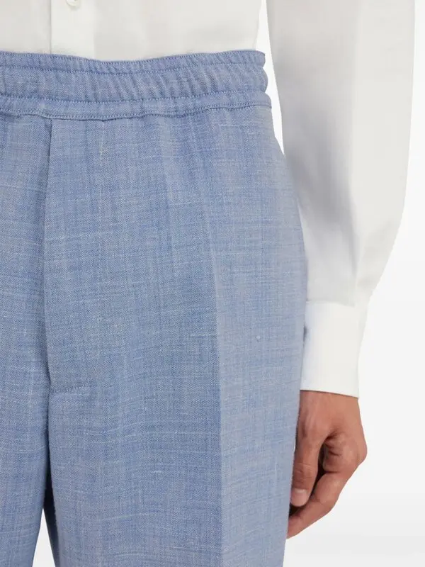 FERRAGAMO Mélange-effect Trousers