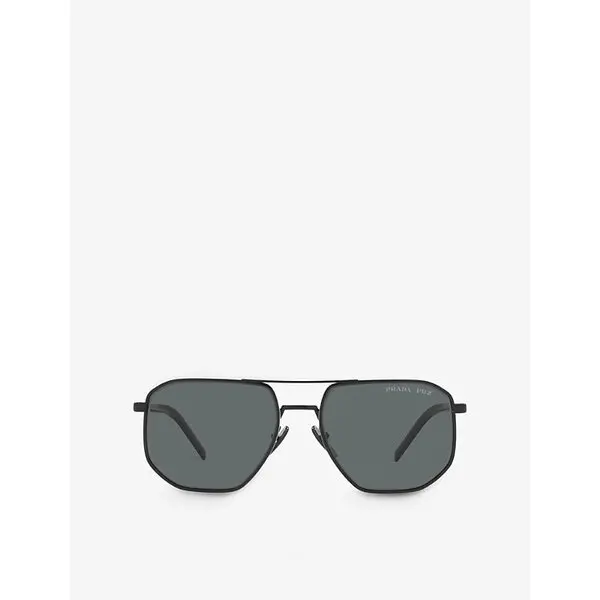 Prada Pr 59ys Metal Sunglasses - Black