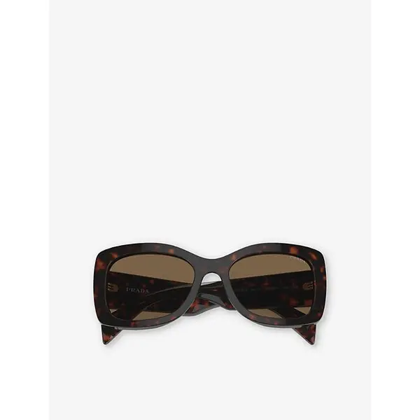 Prada Oval-frame Acetate Sunglasses