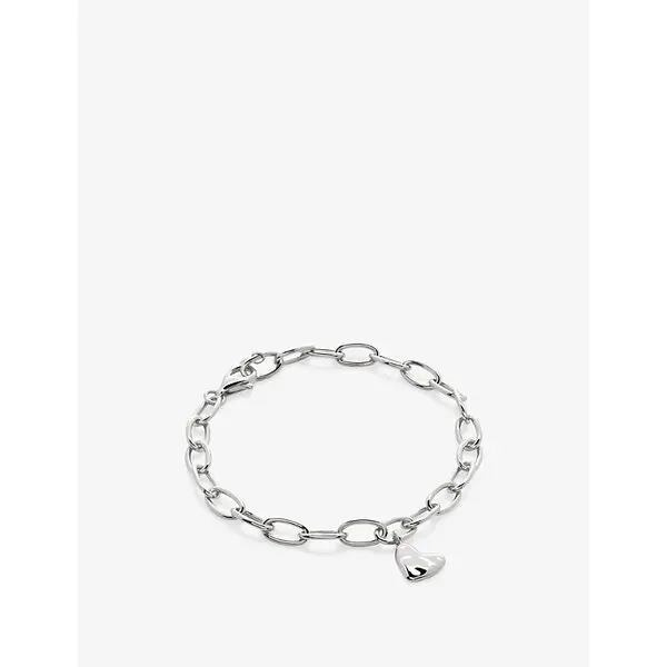 Monica Vinader Heart Charm Bracelet - Sterling Silver