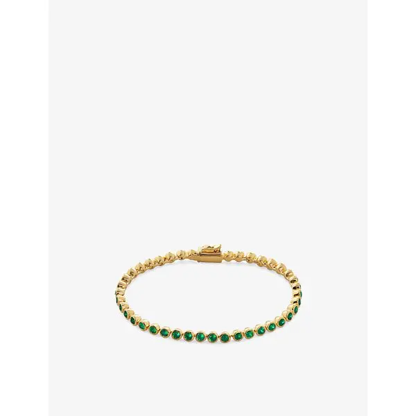 Monica Vinader Gemstone Essential Tennis Bracelet - Yellow Gold