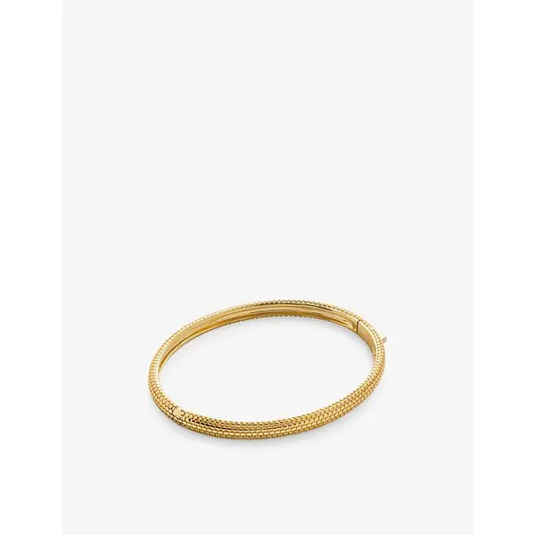 Monica Vinader Heirloom Bangle - Yellow Gold