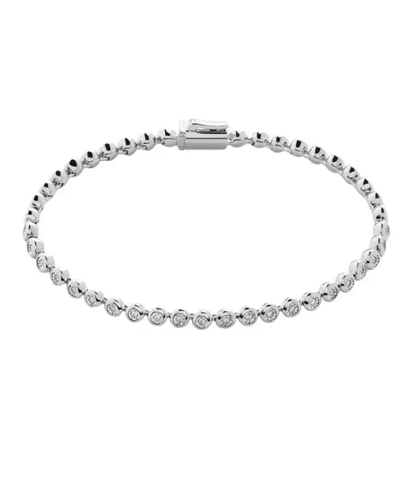 Monica Vinader Diamond Essential Tennis Bracelet - Sterling Silver