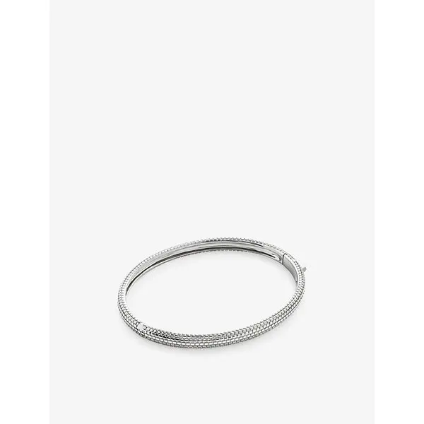 Monica Vinader Heirloom Sterling-silver Bangle - Sterling Silver