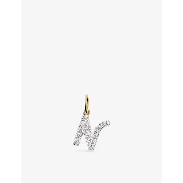 Monica Vinader 14ct And Lab-grown Diamond 'n' Charm - Yellow Gold