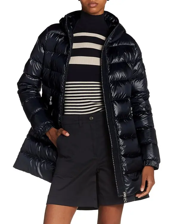 Moncler Glements Hooded Down Parka Jacket - Black
