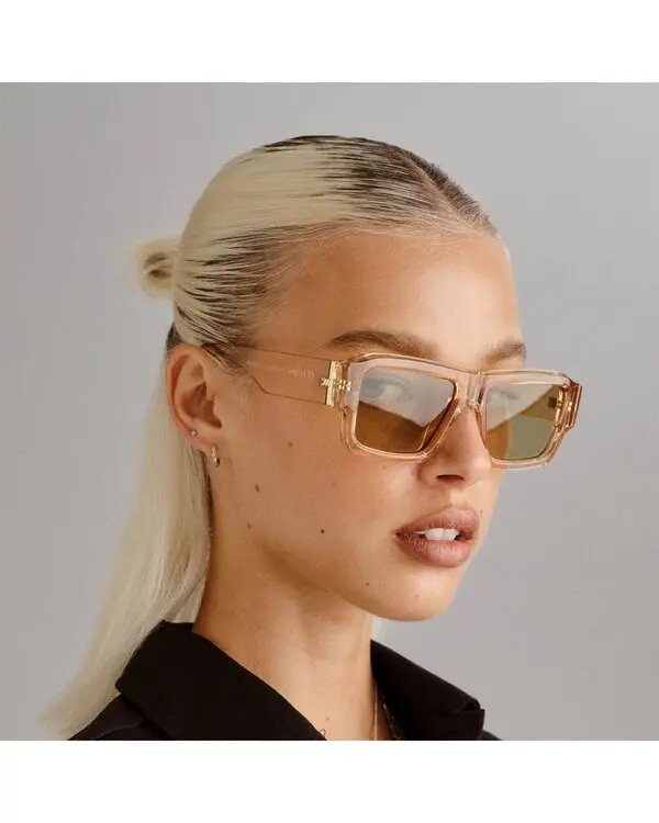 Le Specs Polygraph Rectangular Sunglasses
