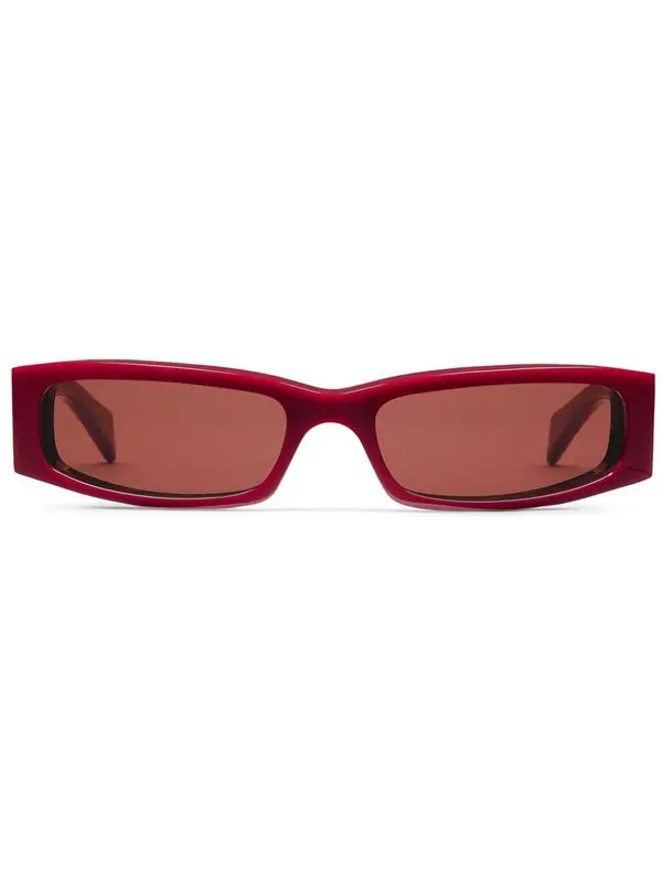 Gucci Rectangle Frame Sunglasses - Bordeaux