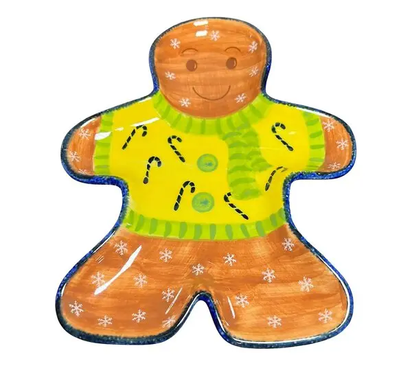 LIDIA'S POLISH POTTERY Medium Gingerbread Platt R - One-color
