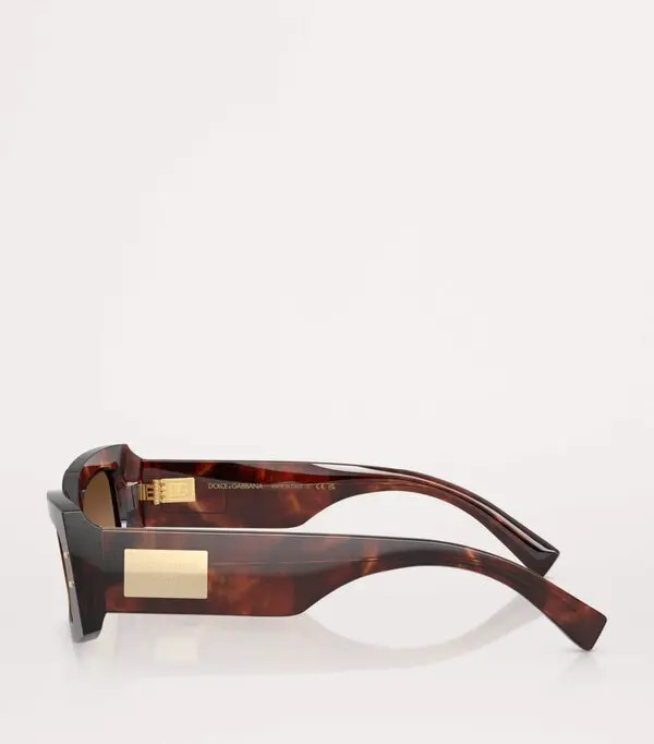 Dolce & Gabbana Acetate Rectangular Sunglasses - Red