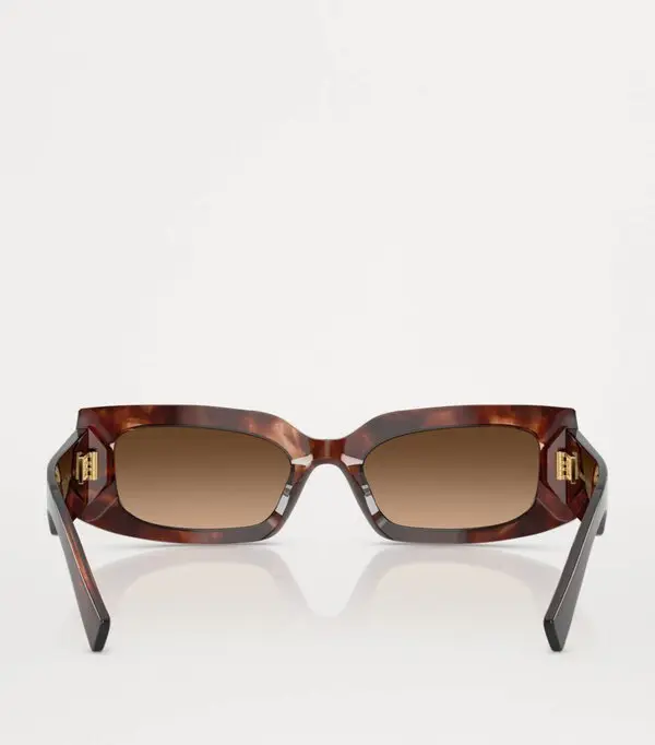 Dolce & Gabbana Acetate Rectangular Sunglasses - Red